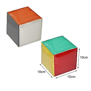 EAMAY Playing Game Dice Soft Foam Cubes, Set of 2 Learn Pocket Cubes, Ages 3 Years and Up.