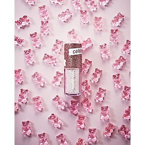 COLORGRAM Milk Bling Shadow - 01 Double Star | Pigmented liquid glitter eyeshadow, Long-lasting shimmer for daily and party makeup, Multi-dimensional sparkling metallic finish, Opaque coverage, Quick drying formula for easy application (0.11 fl.oz, 3.2g)