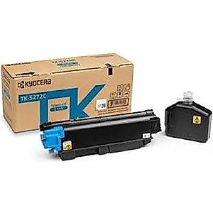Kyocera 1T02TVCUS0 Model TK-5272C Cyan Toner Kit for use ECOSYS M6235cidn, M6630cidn, M6635cidn and P6230cdn A4 Multifunctional Printers; Up to 6000 Pages Yield at 5% Coverage