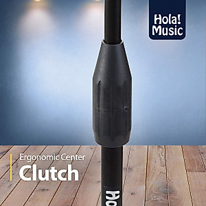 Hola! Music Mic Stand w/Adjustable Height for Home, Studio, Office or Stage Use – Weighted Base