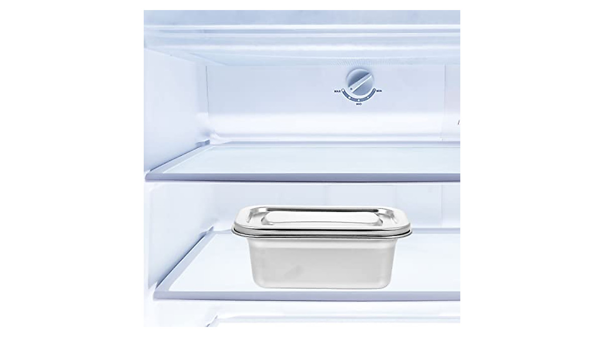 Stainless Steel Ice Cream Containers - Reusable 4-Piece Set for Freezer ...