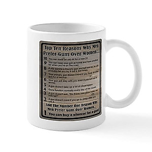 CafePress Men Prefer Guns Mug Ceramic Coffee Mug, Tea Cup 11 oz