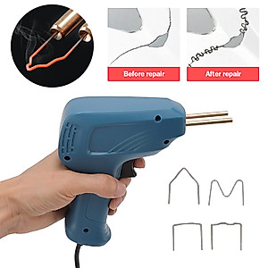 Biitfuu Handheld Welder, Multifunction Traditional Handle, Fast Heating, Antiscald Plastic Welder for Cracks (US Plug 110V)