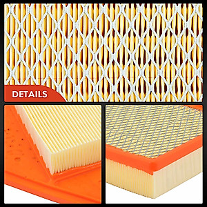 A-Premium Engine Air Filter Compatible with Chrysler Town & Country & Dodge Grand Caravan & Ram C/V & Volkswagen Routan, 2011-2020, Flexible Panel, Replace# 4861737AA