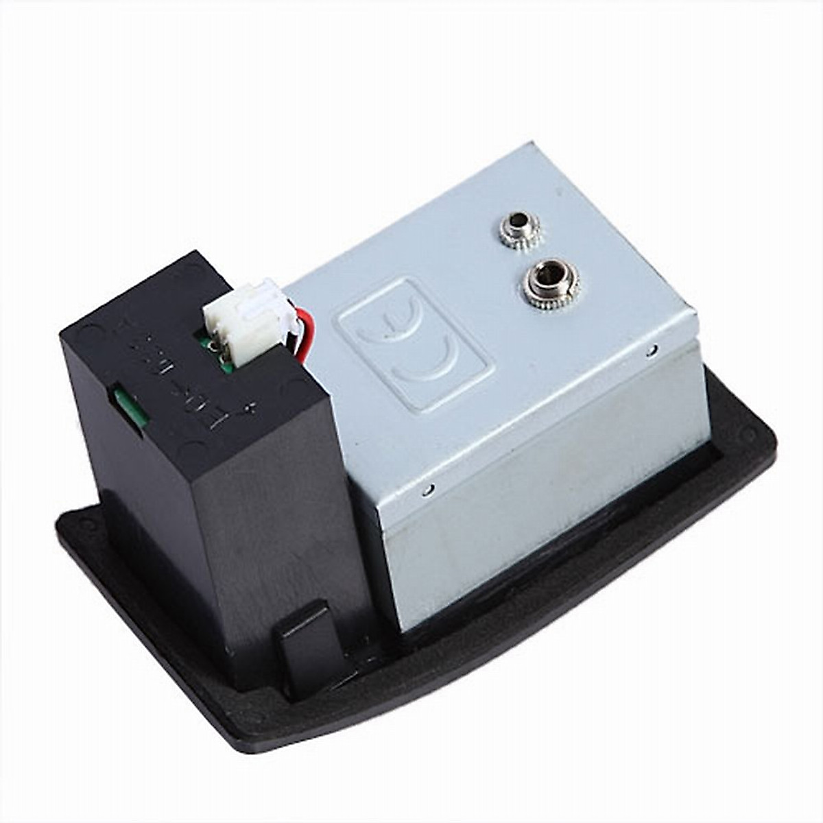 1pkg 3 Bands Acoustic Guitar Preamp EQ Tuner + Piezo Pickup Guitar Part