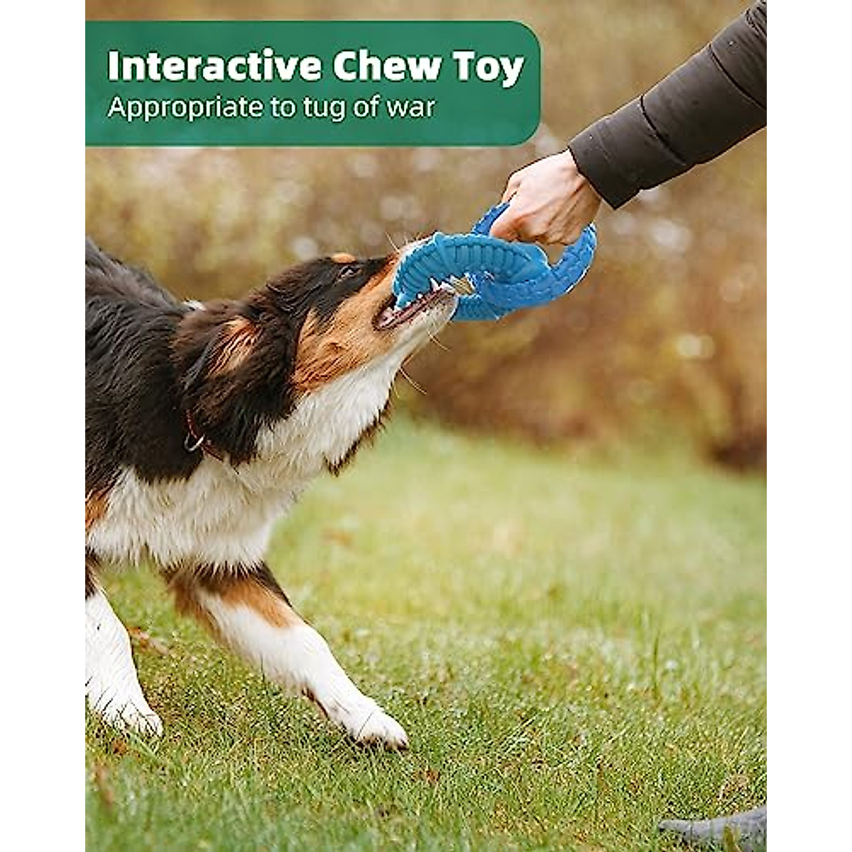 Boutiray Dog Chew Toys for Aggressive Chewers Large Breed, Indestructible Tough Dog Toys for Medium Large Dogs Natural Rubber & Nylon Durable Interactive Toys for Teething Cleaning