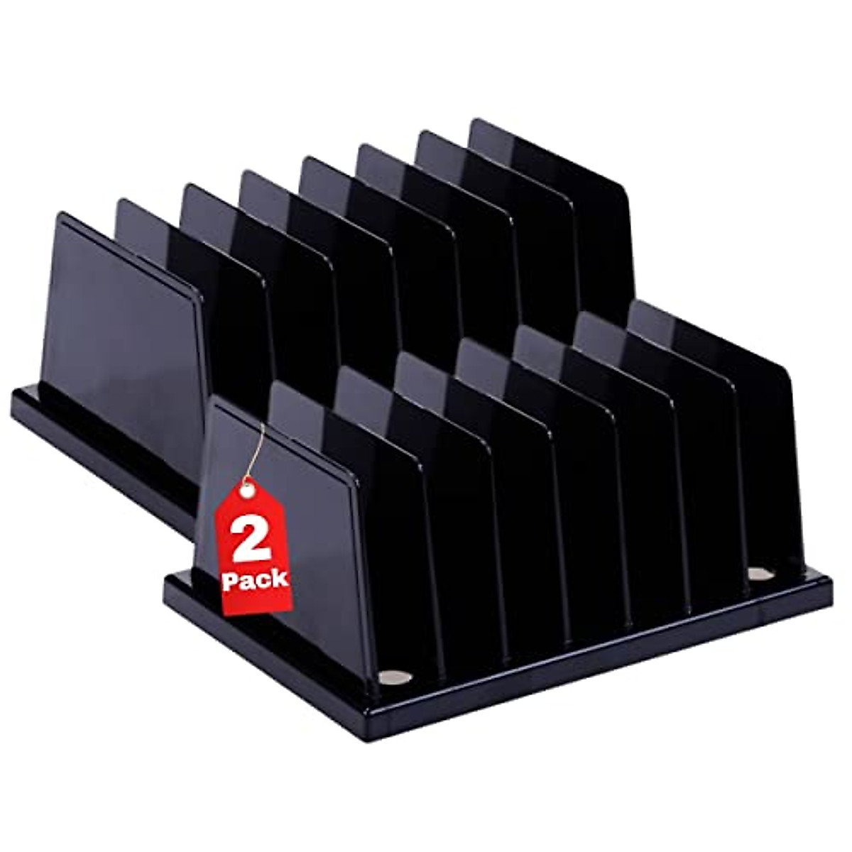 1InTheOffice Desk Step Sorter - 7 Compartments (2 pack)