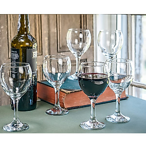 Classic Crystal Clear Stemmed Red Wine Glass, 12 Ounce - Set of 4