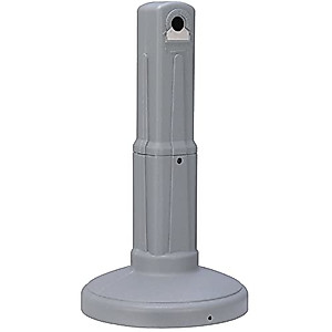 Global Industrial Gray Outdoor Ashtray, 5 Gallon