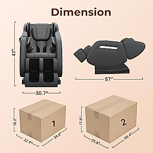 SMAGREHO MM350 Massage Chair, Blcak