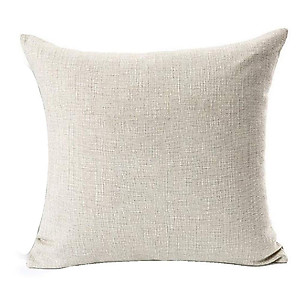 LYNZYM Cotton Linen Square Throw Pillow Case Decorative Cushion Cover Pillowcover for Sofa 18"X 18" Halloween Throw Pillow Covers (1)