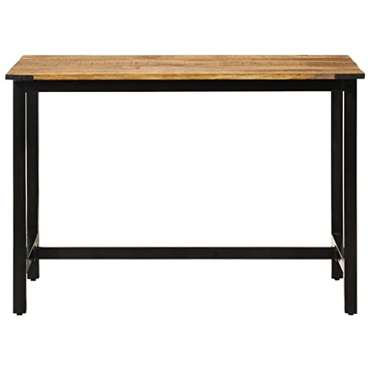 ULUYYUC Dining Table 43.3"x23.6"x29.9" Solid Wood Mango,Multifunctional Party Table Kitchen Tables Living Room Furniture Outdoor Table for Living Room, Kitchen, Backyard, Wedding