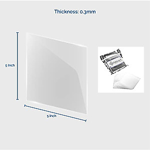Dental Hard Splint, 10 Sheets 0.3 mm Dental Lab Splint Thermoforming Material for Vacuum Forming Machine 5'' x 5''