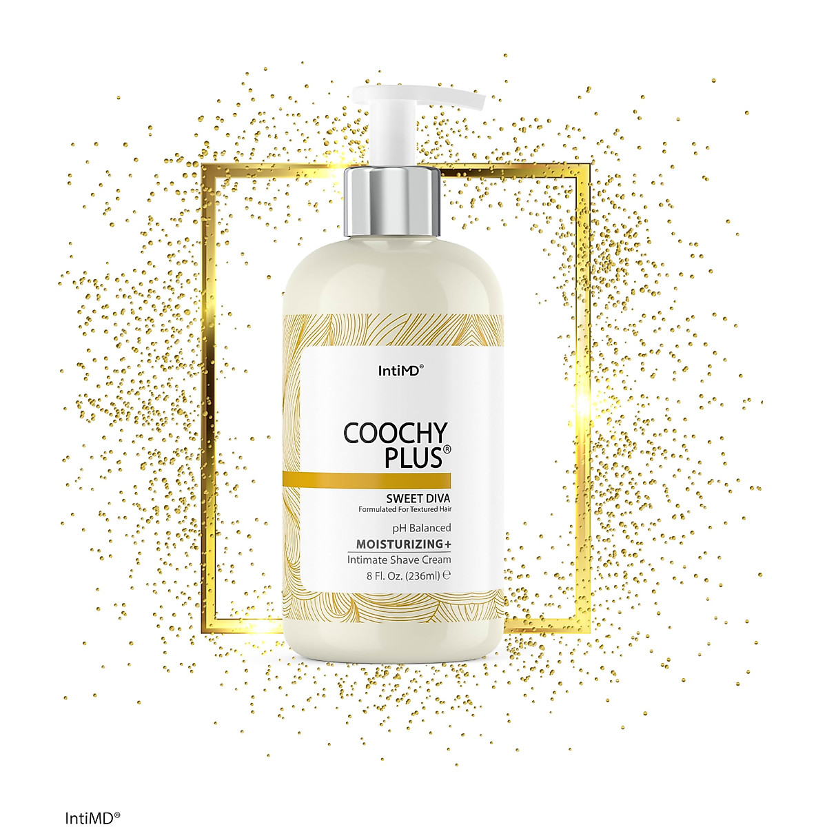 Coochy Plus Intimate Shaving Cream SWEET DIVA For Afro Natural Texture Hair With HydroLock & Moisturizing+ Formula – Prevents Razor Burns & Bumps, In-Grown Hairs, Itchiness 8oz