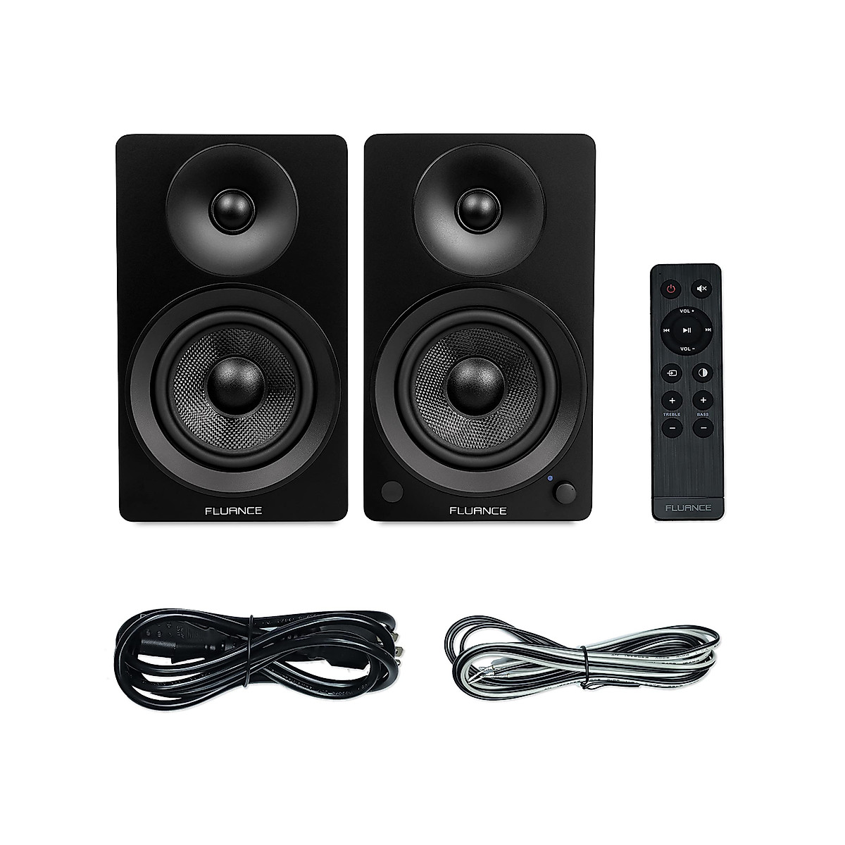 Fluance Ai41 Powered 2-Way 2.0 Stereo Bookshelf Speakers with 5" Drivers, 90W Amplifier for Turntable, TV, PC and Bluetooth 5 Wireless Music Streaming with RCA, Optical, Subwoofer Out (Natural Walnut)