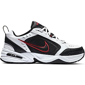 Nike Air Monarch IV Training Shoe (4E) - White/Black/Varsity Red, Size 8.5 US