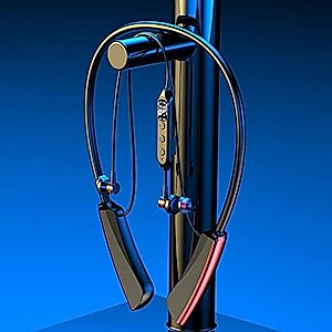 Neck Type Bluetooth 5.2 Headset - Noise Reduction Earbuds - High Capacity Intelligent Digital Display - Stereo Delay Free - Sports Bluetooth Headset