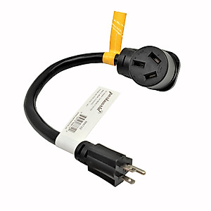 Parkworld 886122 Household 5-15 Plug Male to Electric Range 10-50 Receptacle Female Adapter Cord,ONLY Output 125V