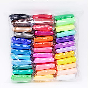 36 Colors Air Dry Clay Ultra Light for Children - Non-Toxic, Eco-Friendly Modeling Magical Clay with Tools