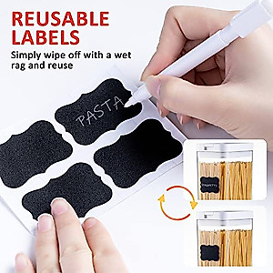 TAILINK Food Storage Containers 4 Pieces, BPA Free Plastic Airtight Food Storage Containers with Lids, Extra Large Tall Kitchen Pantry Organization and Storage for Dry Food, Flour, Sugar and Cereal