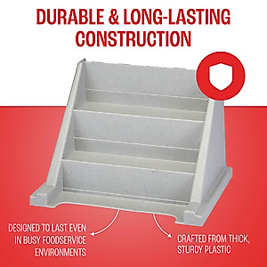 Cambro 9RS9480 Versa Speckled Gray 9-Bin Organizer Rack Case of 1