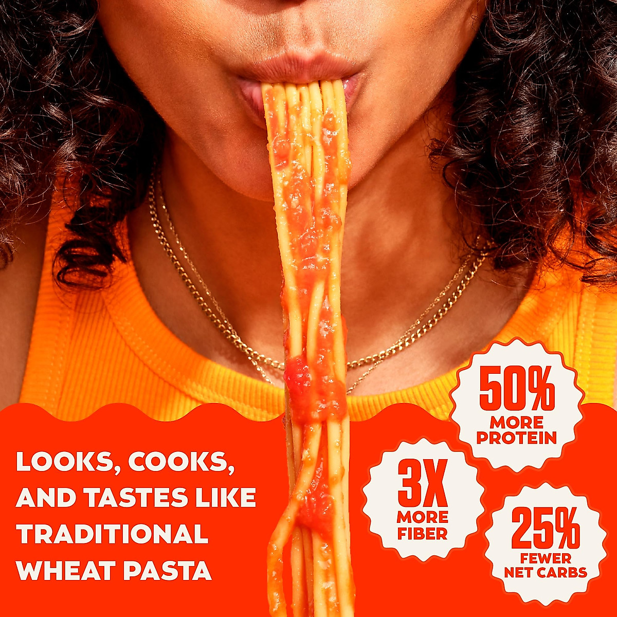 Banza Spaghetti Pasta from Chickpeas - Gluten Free, High Protein, and Lower Carb Protein Spaghetti Chickpea Pasta - 8oz