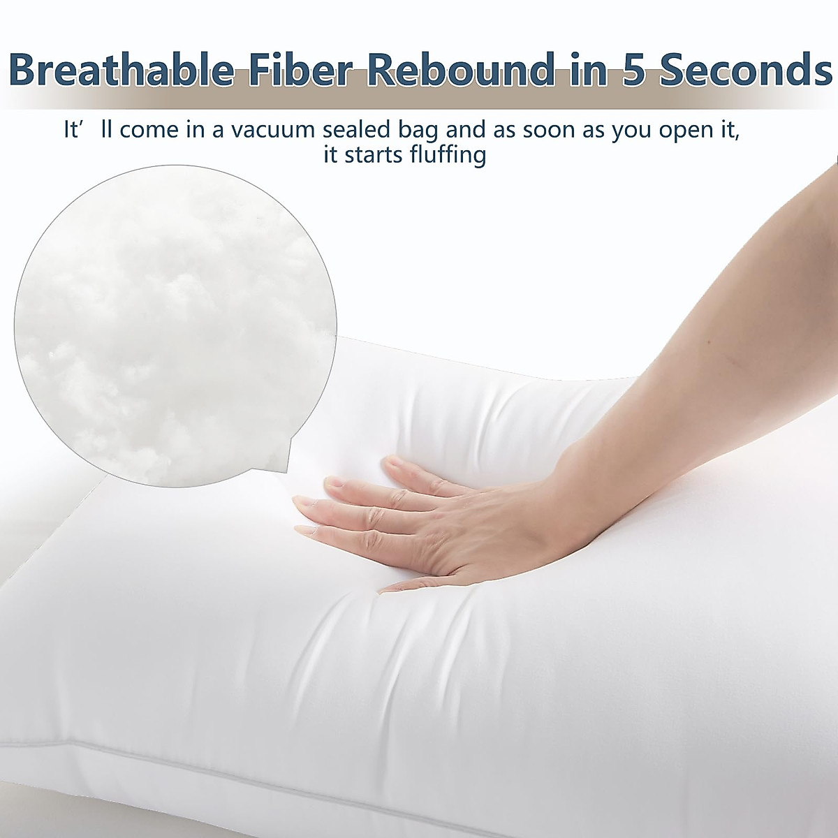 CozyLux Pillows King Size Set of 2, Hotel Quality Bed Pillows for Sleeping 2 Pack, Cooling Pillows for Side Back and Stomach Sleepers, Down Alternative Luxury Soft Supportive Fluffy Pillows (19x34)