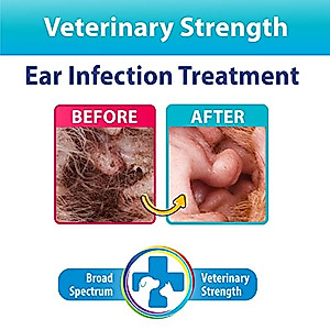 Curaseb Dog Ear Infection Treatment Solution – Soothes Itchy & Inflamed Ears – Cleans Debris and Buildup - 12oz