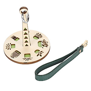 Portable Wrist Yarn Holder for Knit Crochet Enthusiast, Crochet Organizer to Prevent Yarn Tangling Misalignment, Mini Minder Wood Yarn Caddy