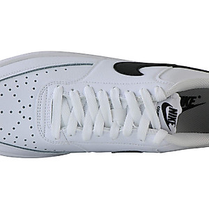 Nike Men's Court Vision Low Sneaker, White/Blackwhite, 10