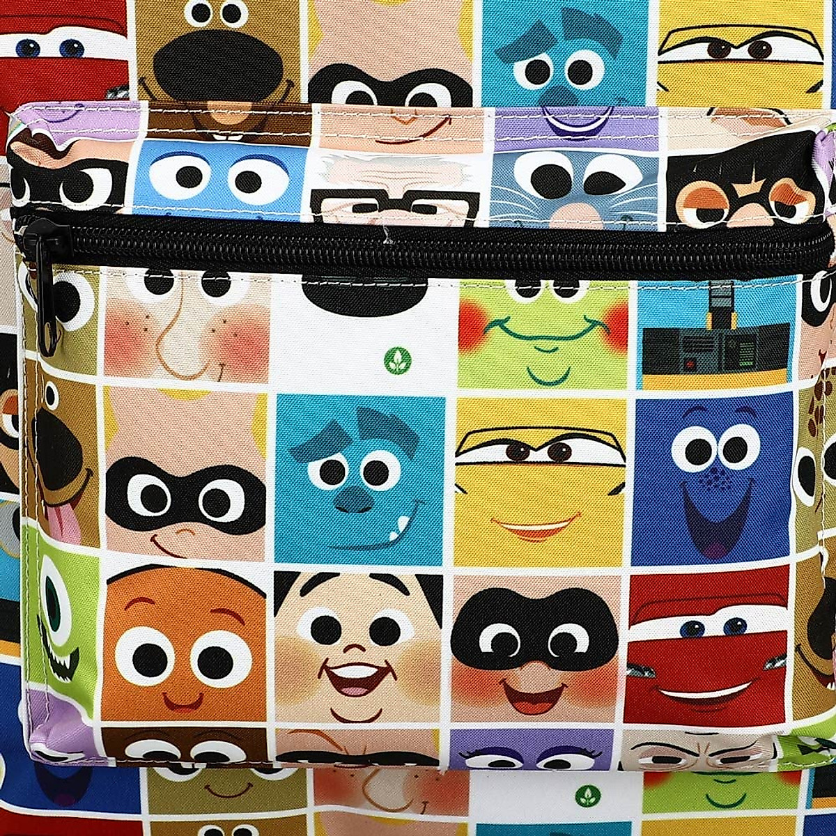 Pixar Animated Movie Characters Tile Print Sublimated Laptop Backpack