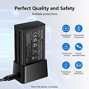 NEEWER 7.4V/2600mAh Replacement Li-ion Battery for Flash Speedlite, Lithium Battery Pack Compatible with Neewer TTL Z2-C Z2-S Z2-N, Z1-C Z1-S Z1-N, Z760-C Z760-S Z760-N Flash Speedlite, NB-Z1