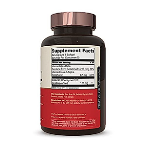 Live Conscious CoQWell - CoQ10 Heart, Brain, and Vascular Health Support | High-Absorption, Patented Coenzyme Q10 CoQsol | 60 Softgels - 60 Day Supply