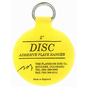 Flatirons Disc Adhesive Plate Hanger Set (6-2 Inch Hangers)
