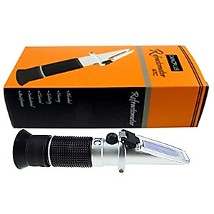 DANOPLUS Honey Moisture 58~90% Brix Refractometer with ATC, Handheld High Measuring Range Sugar Content, Honey, Jelly, Jam and Syrup