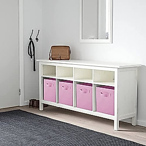 ShellKingdom Storage Bins, Foldable Fabric Storage Cubes and Cloth Storage Organizer Drawer for Closet and Toys Storage, 2 Pack (Pink)