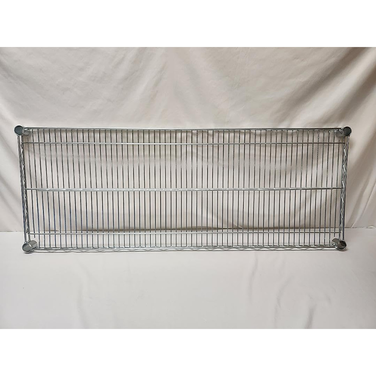 Generic SINGLE Wire Shelf 47.75"" x 18"" x 1"" 1/4 - for Industrial Heavy-Duty Wire Shelving Racks Dry Storage, Silver, 18496VB