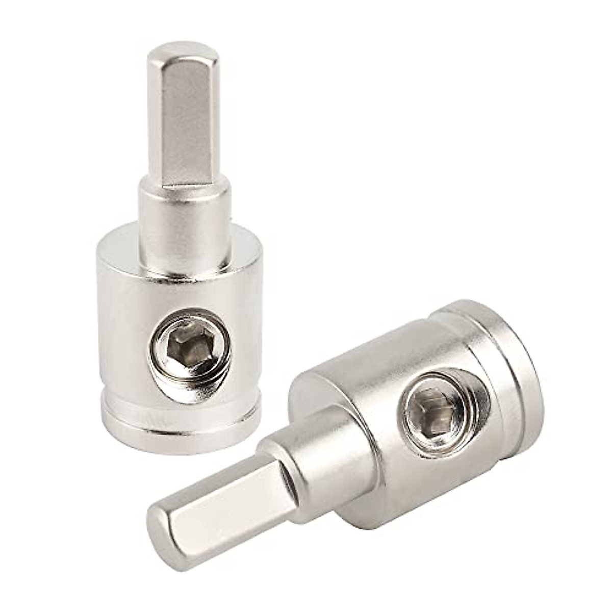 Amp Input Reducer Brass with Nickel Plated 0 Gauge Car Audio Power/Ground Amp Input Reducer Adapter 2Pcs