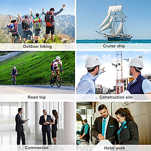 NXGKET Walkie Talkies for Adults Long Rang NOAA Weather Alerts, Rechargeable Walkie Talkies 2 Way Radio 22 FRS Channel with 1800mAh Li-ion Battery Charger USB-C Cable Outdoor Cruises Camping, 4 Pack