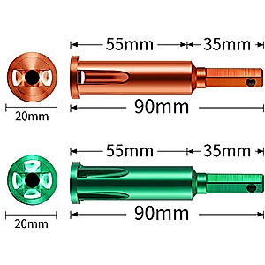 2 Pieces Wire Twisting Tools, Wire Stripper and Twister, Wire Terminals Power Tools for Stripping and Twisting Wire Cable, both Manual and Electric (Green and Orange)