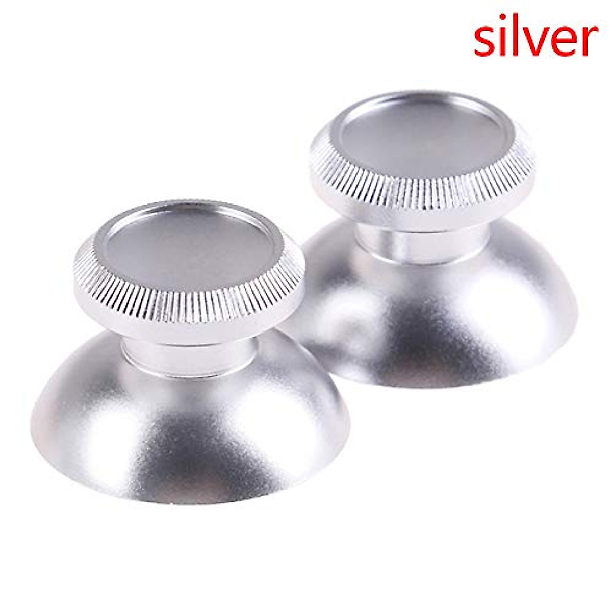 VizGiz 3 Pair Joystick Caps Replacement Aluminum Alloy Metal Mushroom Cap Cover Analog Thumb Grip Stick Cover Thumbstick Repair Rocker DIY for Xbox ONE PS4 Pro Slim Dualshock 4 Controller