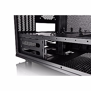 Thermaltake Core V21 SPCC Micro ATX, Mini ITX Cube Gaming Computer Case Chassis, Small Form Factor Builds, 200mm Front Fan Pre-installed, CA-1D5-00S1WN-00 Black