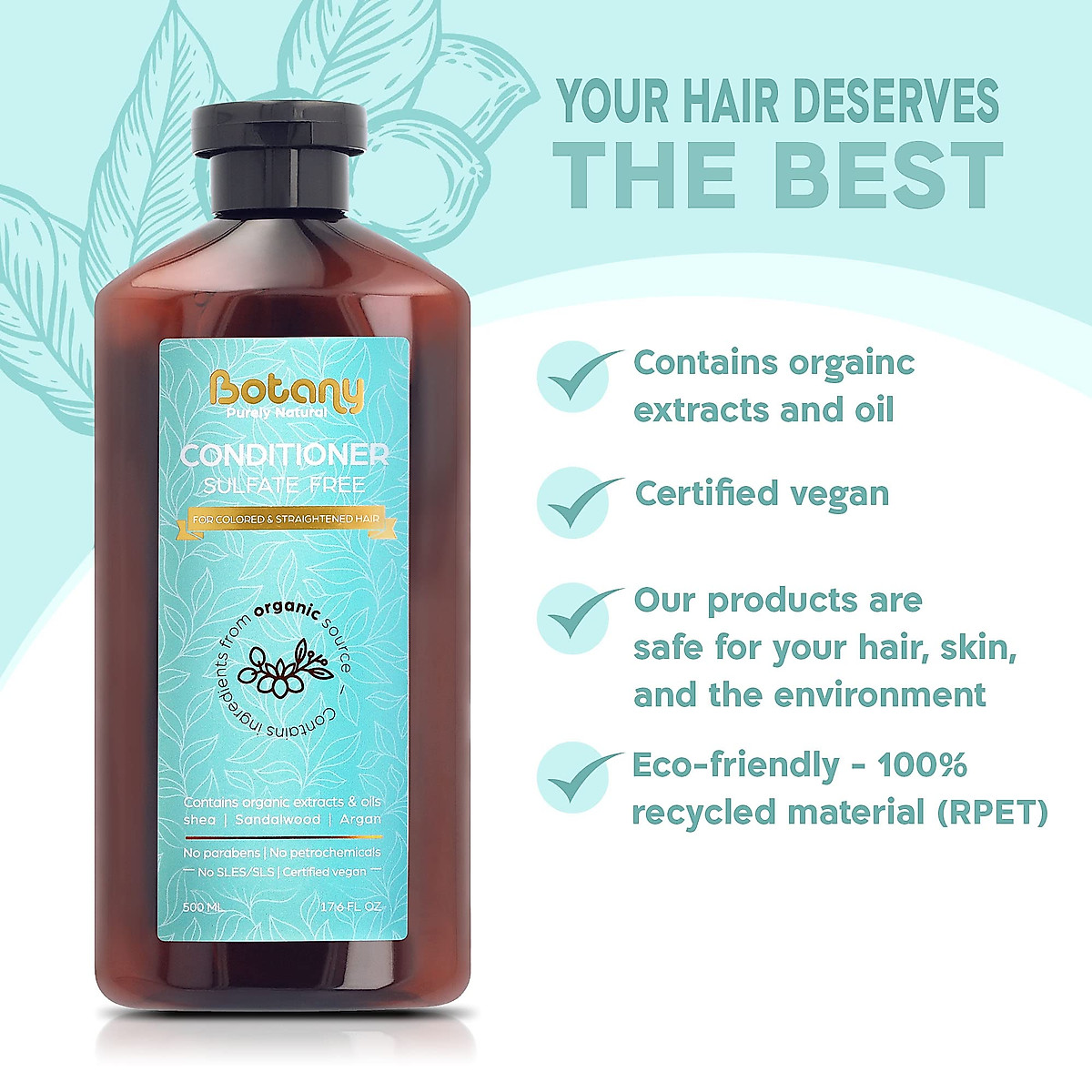 Conditioner for colored & straightened hair