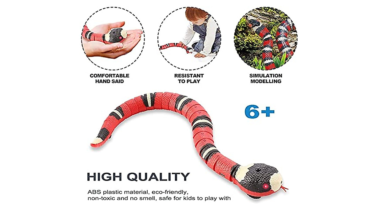 CSD Smart Sensing Snake Toy - Fun for Kids & Pets