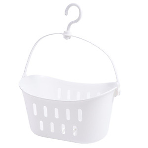 Generic Plastic Hanging Shower Storage Basket Bathroom Organizing Basket with Hook Bathroom Sundries Holders Kitchen Cabinet Organizer Basket, ATMB23A23/DFHF