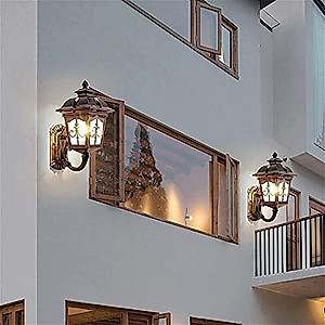 TAMSOI Modern Exterior Wall Mounted Light Matte Black Housing Sconce Aluminum Outdoor Waterproof Wall Lamp with Clear Shade Porch Light Fixtures for Garage Doorway Entryways Lighting