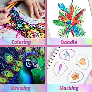 Yangmei Easter Basket Essentials, 12 Rainbow Pencils, Easter Basket Stuffers for Teens, Gifts for Teens Girl Stuff, Art Supplies for Kids 9-12, Gifts for 5-12 Year Old Girl, Arts and Crafts for Kids