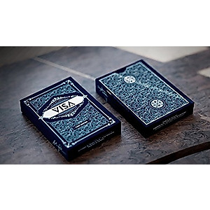 VISA Playing Cards Poker Size Deck USPCC Custom Limited Edition (Blue)