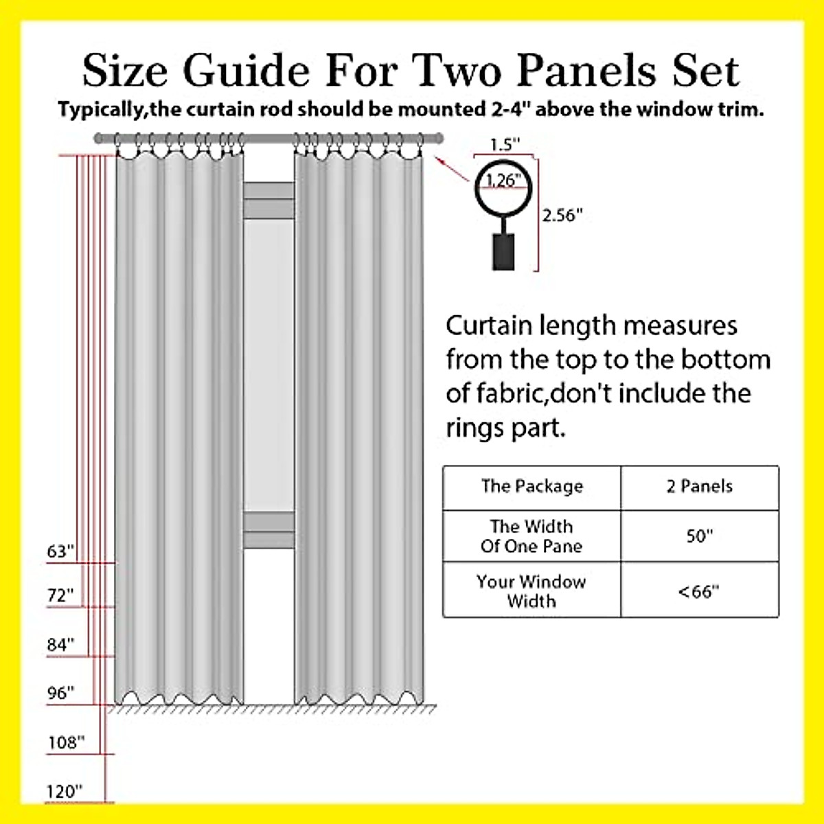 100% Blackout Shield Linen Blackout Curtains 108 Inches Long 2 Panels Set, Clip Rings/Rod Pocket Blackout Curtains No Light, Black Out Curtains & Drapes for Bedroom, 50 inches Wide Each Panel, Beige