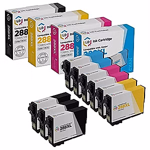 LD Products Remanufactured Ink Cartridge Replacement for Epson 288XL High Yield (3 Black, 2 Cyan, 2 Magenta, 2 Yellow, 9-Pack)